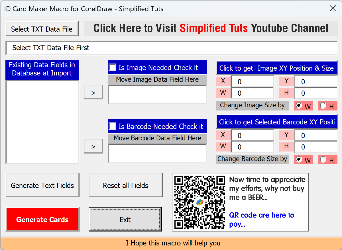 Bulk ID Card Macro - Simplified Tuts